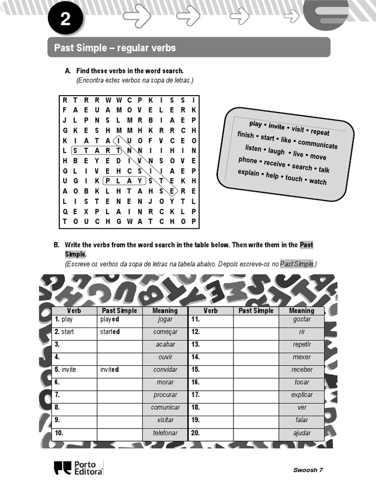 Past Simple - Regular Verbs | PDF