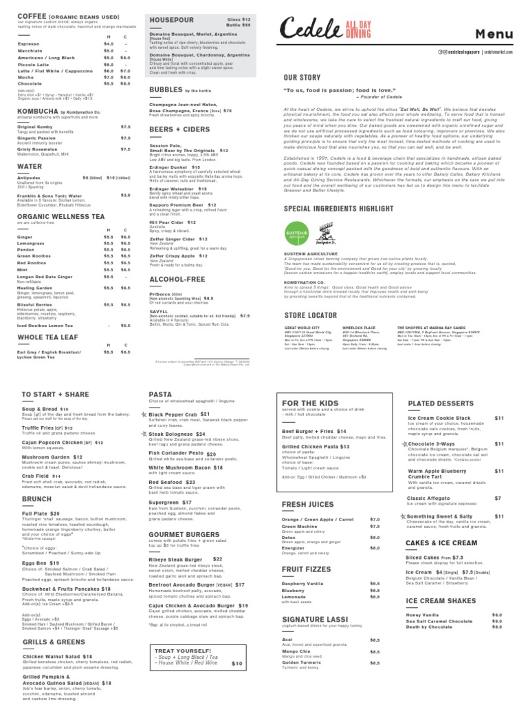 Ala Carte Menu | PDF | Hamburgers | Drink