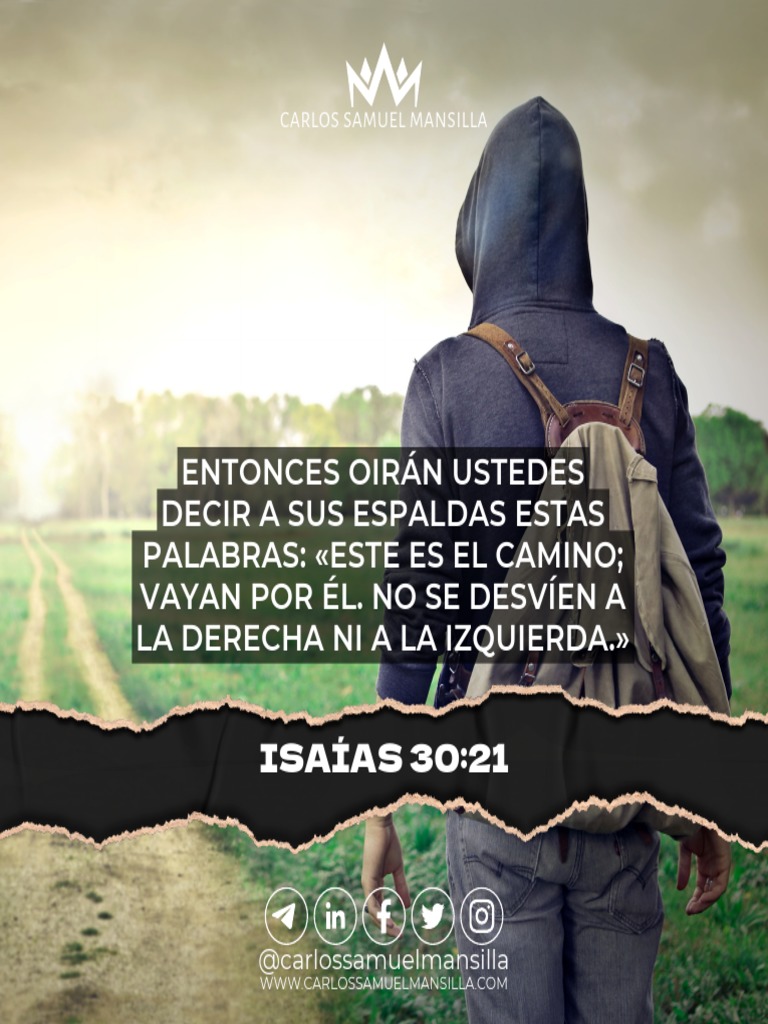 Verso Bíblico 06: Isaías 30:21 | PDF