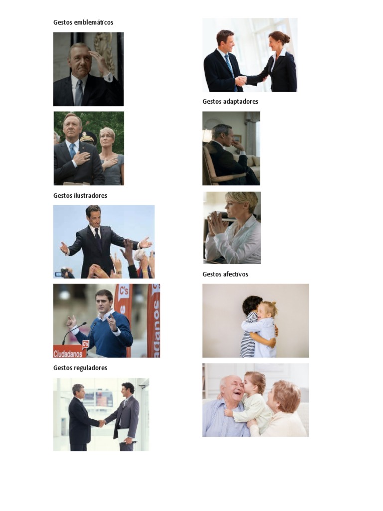 5 Tipos de Gestos | PDF