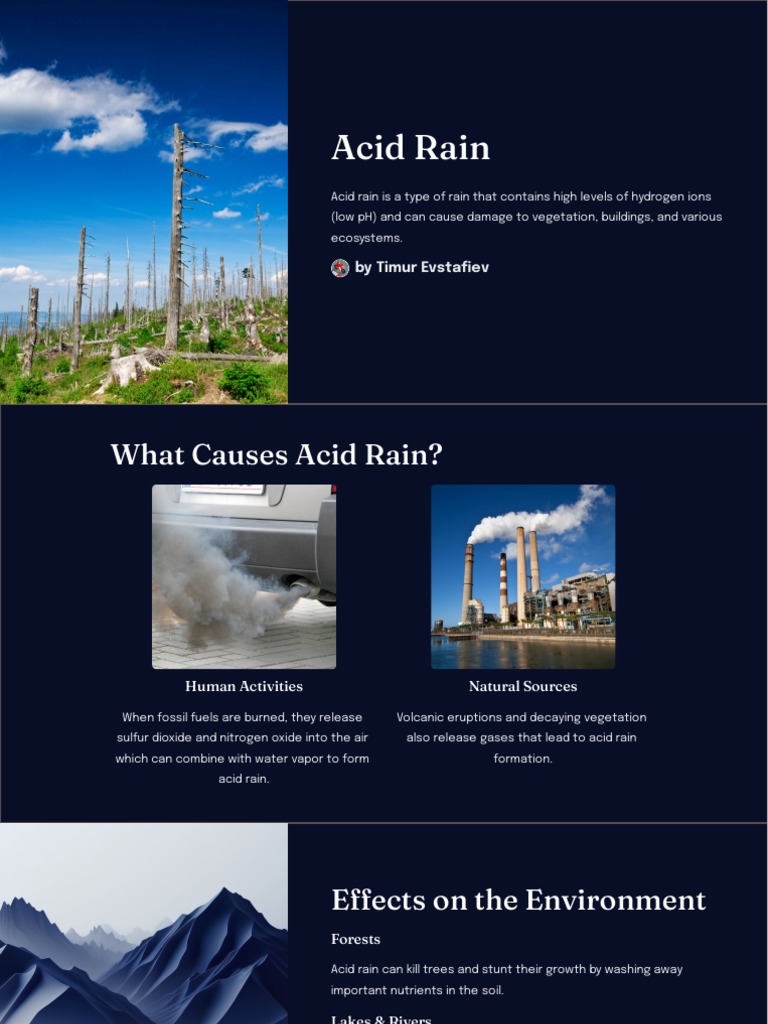 Acid Rain | PDF | Air Pollution | Environmental Issues
