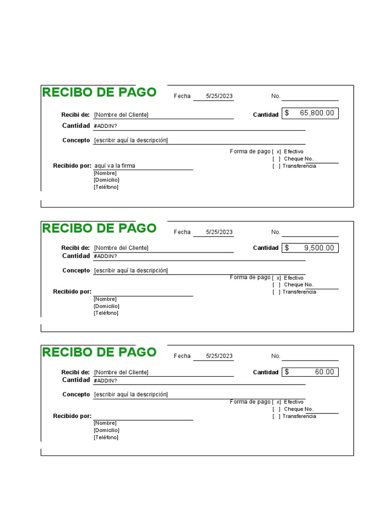 Recibo de Caja | PDF