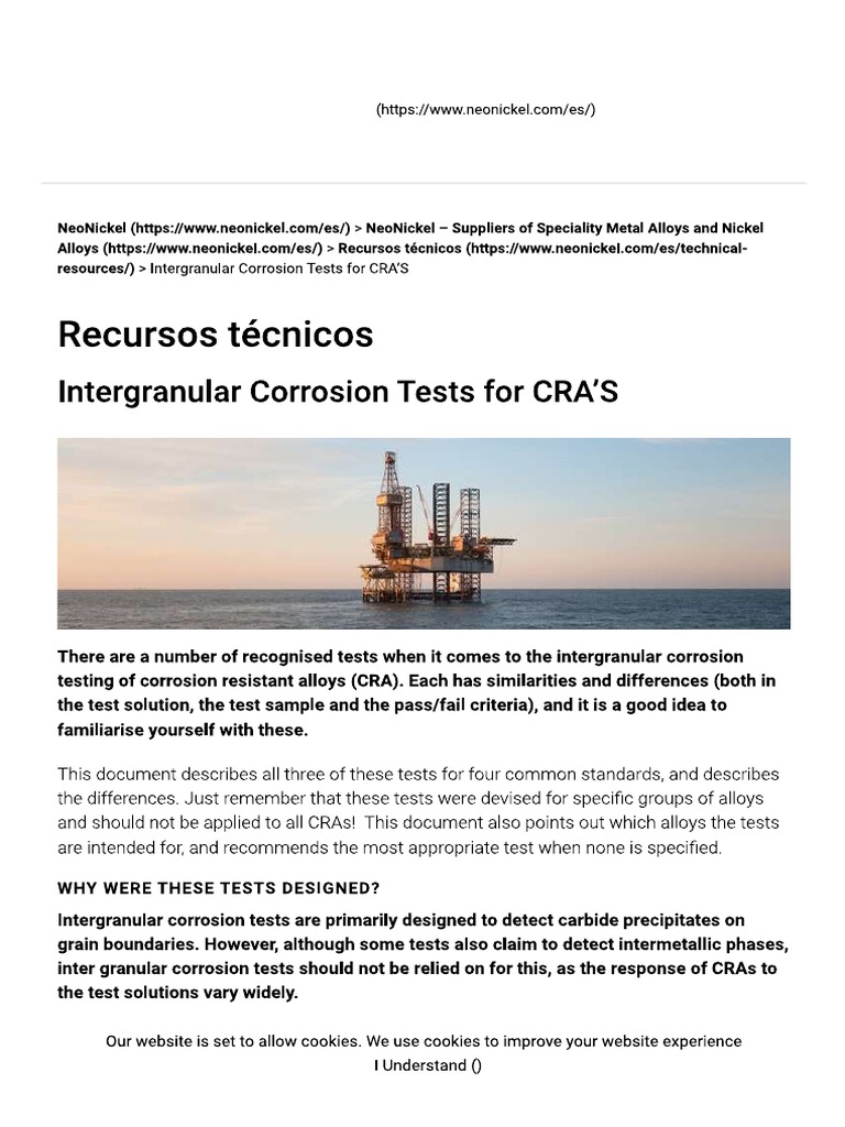 Corrosion IGC Test G28 - A262 - ISO3651-2 - SEP1877 | PDF