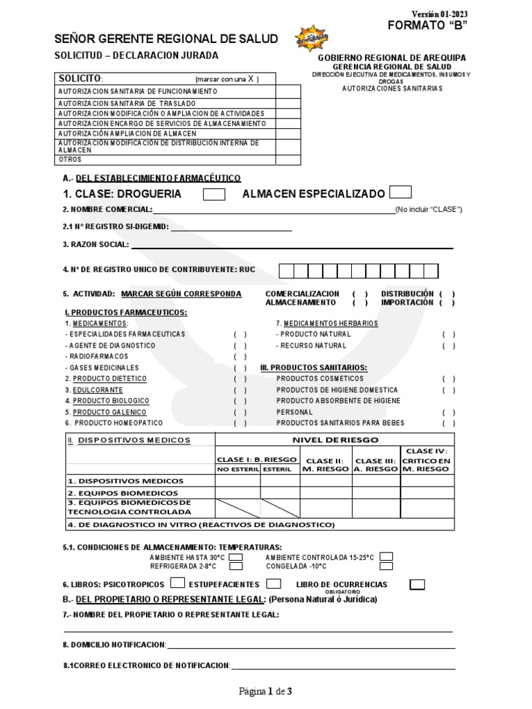 Formato B | PDF | Dispositivo médico | Farmacología