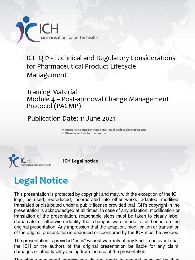 ICH Q12 IWG TrainingMaterial Module4 2021 0601 | PDF | Risk Management ...