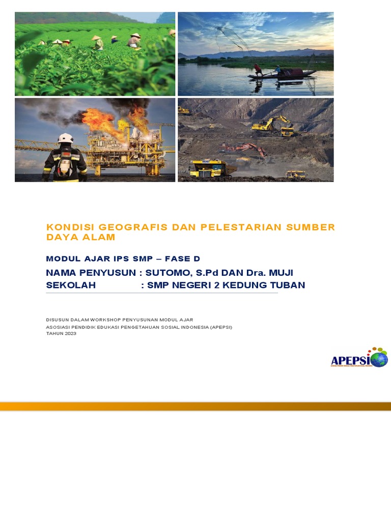 Modul Ajar KLS 8 (Pemanfaatan Sumber Daya Alam) | PDF