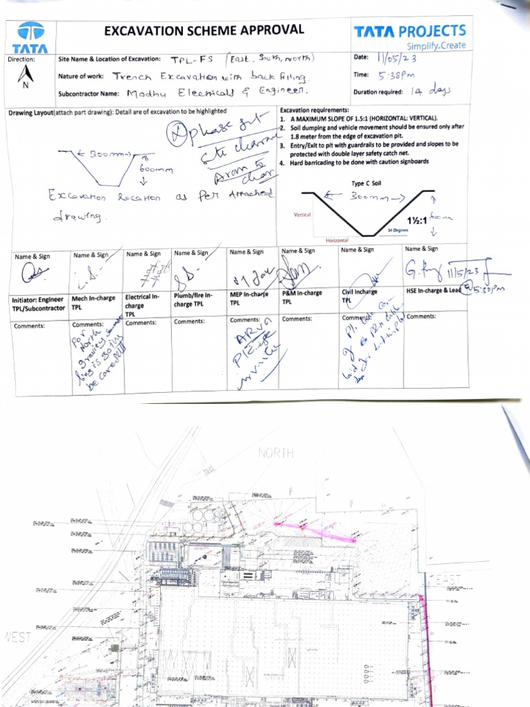 Approved Excavation Scheme | PDF