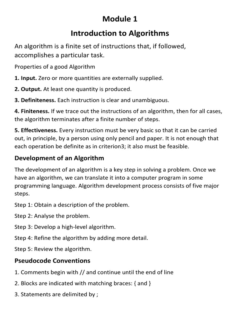 Module 1 AAD | PDF | Time Complexity | Recursion