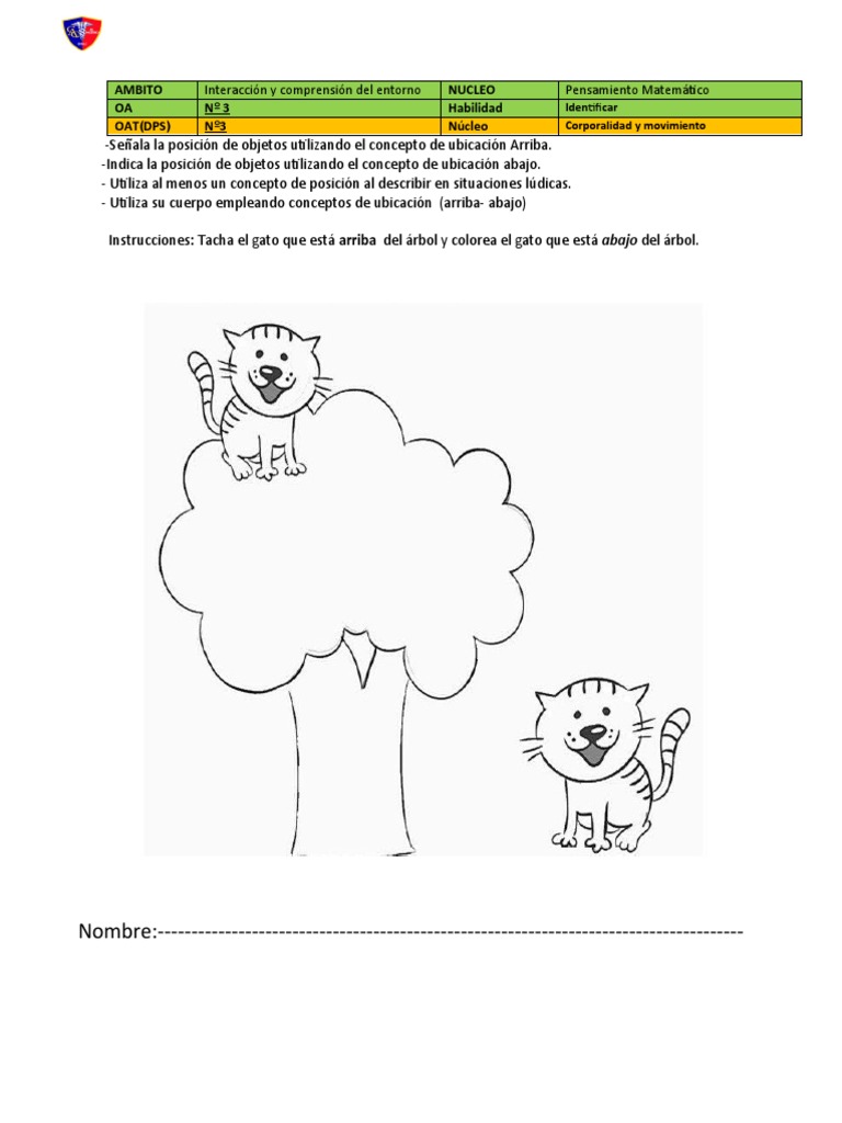 actividad arriba- abajo | PDF