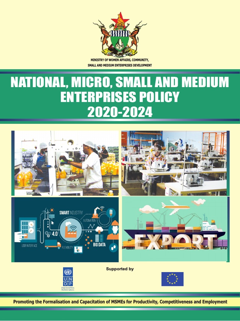 National MSME Policy 2020-2024 New 1 | Download Free PDF | Small And ...