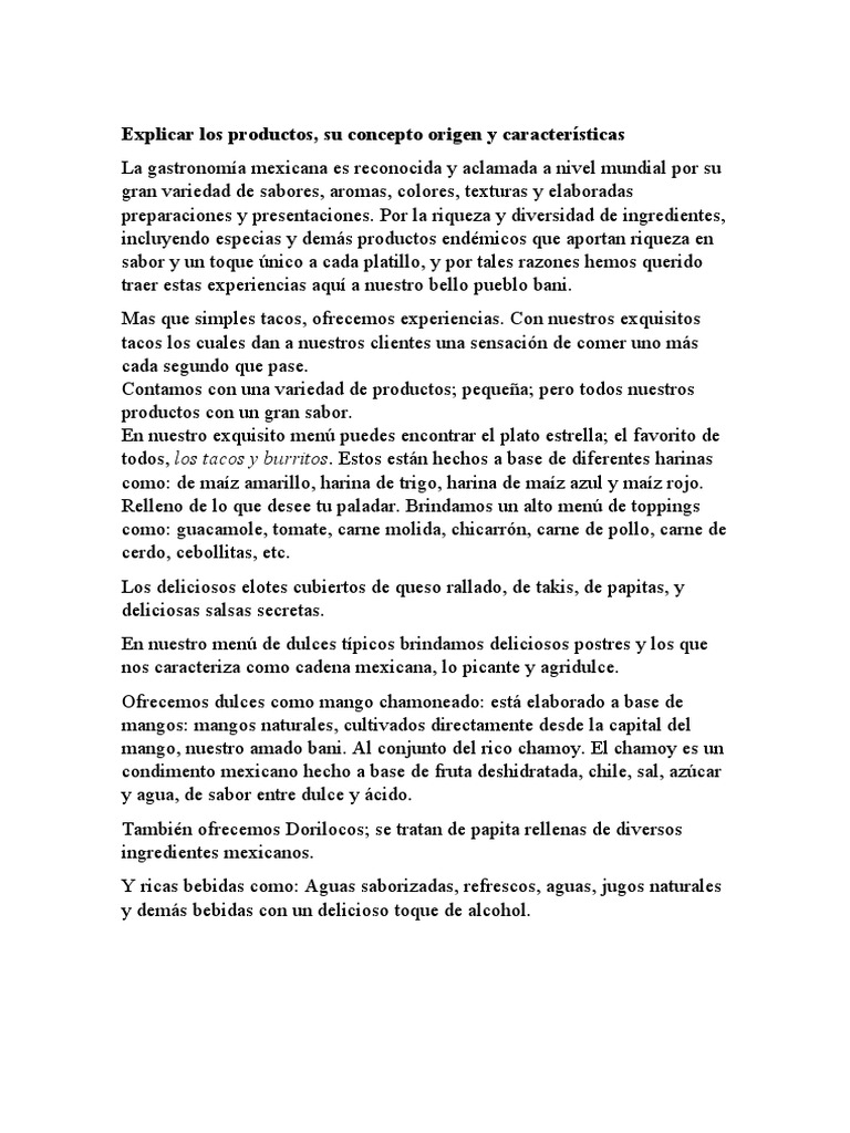 CALACAS | PDF | Taco | Maíz