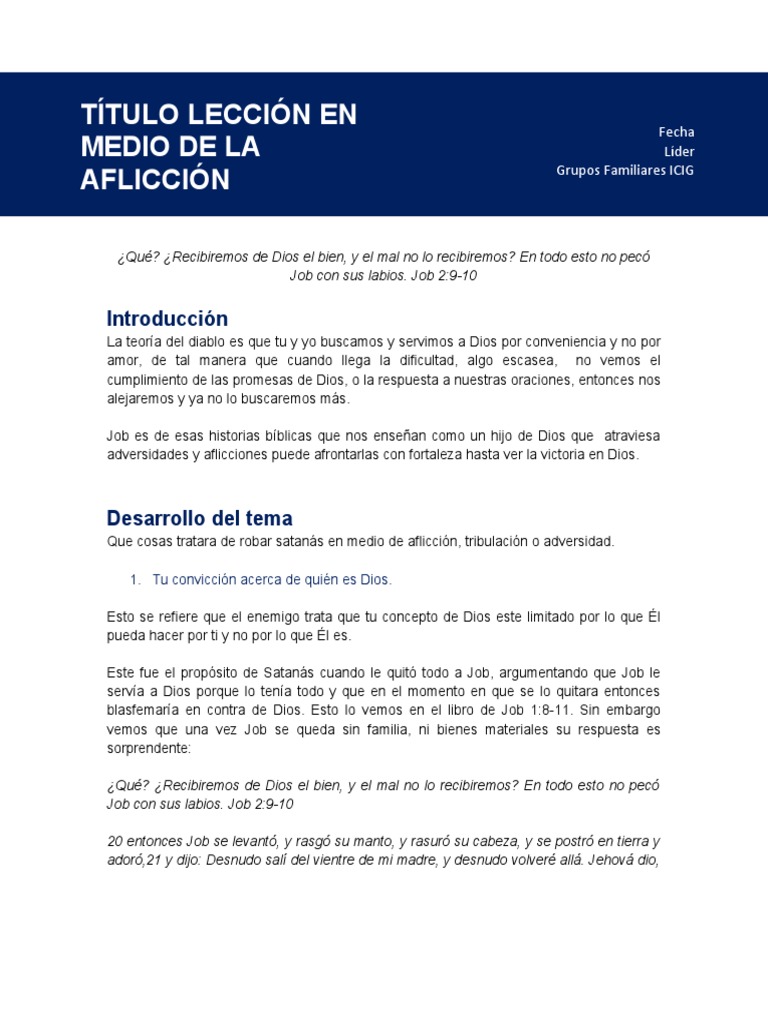 LECCIOìN EN MEDIO DE LA AFLICCIOìN_Grupos familiares ICIG | PDF | Libro ... LECCIOìN EN MEDIO DE LA AFLICCIOìN_Grupos familiares ICIG | PDF | Libro ...