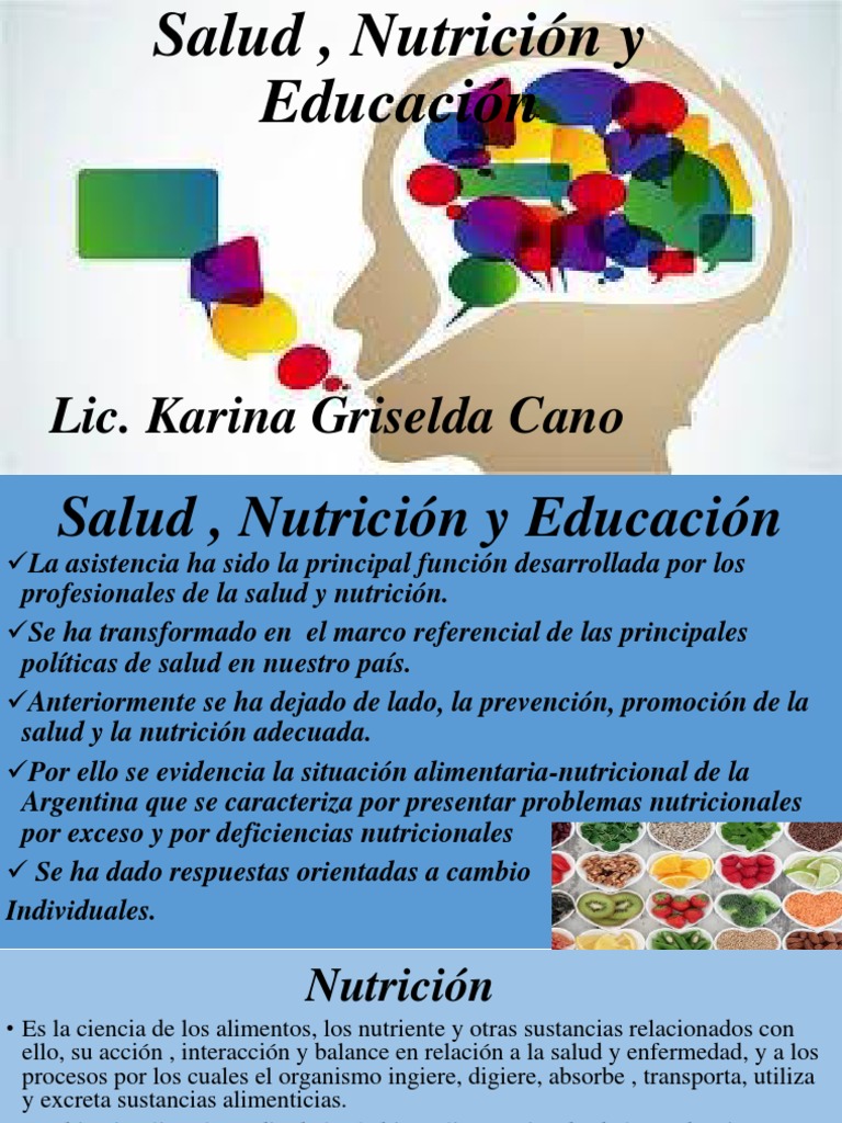 Grupos Alimenticios y Educación Nutricional | PDF | Educación para la ...