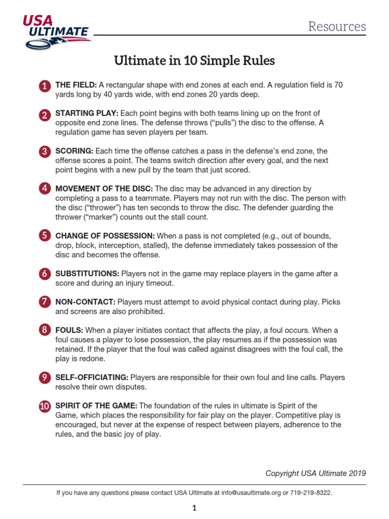 Ultimate 10 Simple Rules | PDF