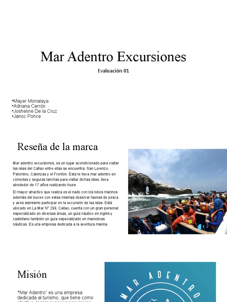 Mar Adentro Excursiones | PDF | Turismo