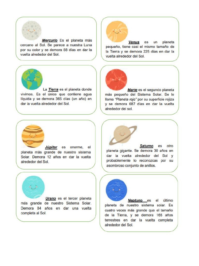 Definición de Los Planetas | PDF