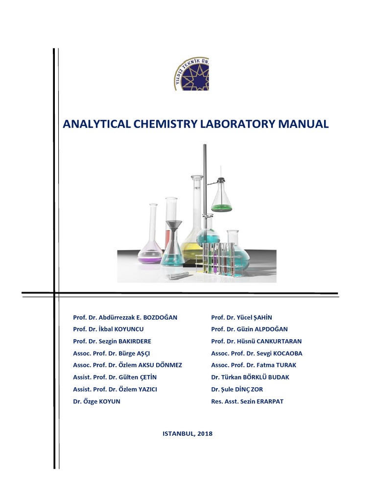 Analytical Chemistry Laboratory - Manual | PDF | Precipitation ...