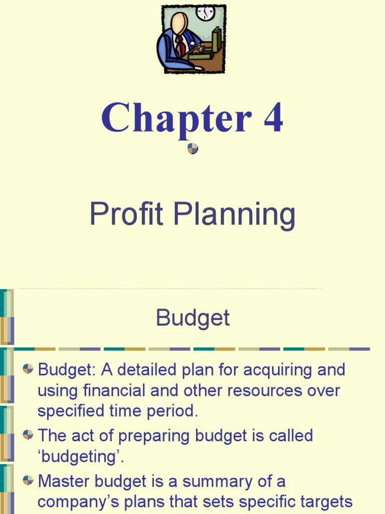 Chapter 004 - Profit Planning | PDF | Retained Earnings | Equity (Finance)