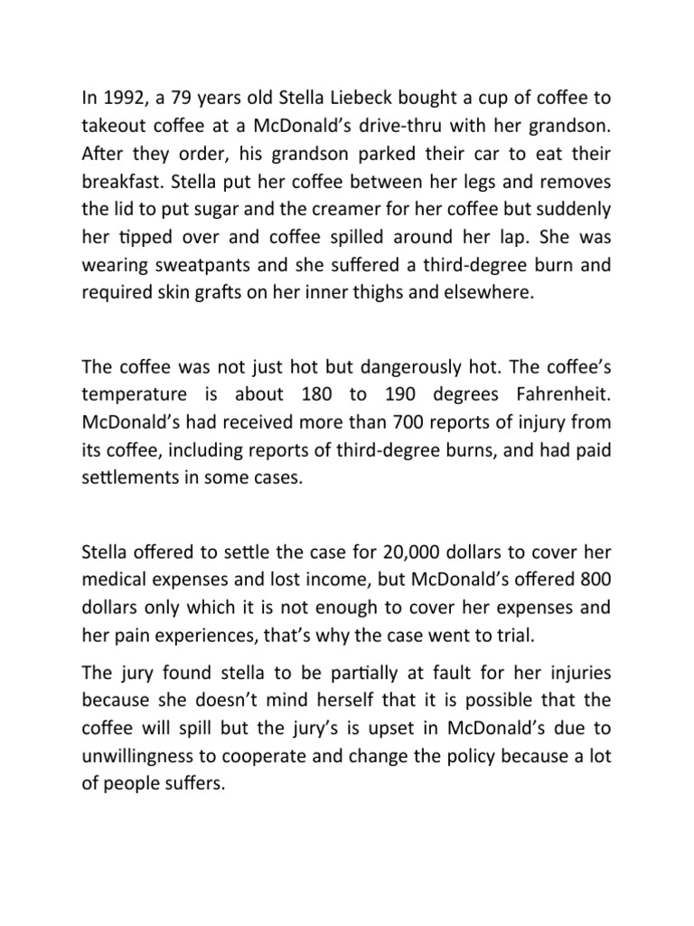 Liebeck Case | PDF