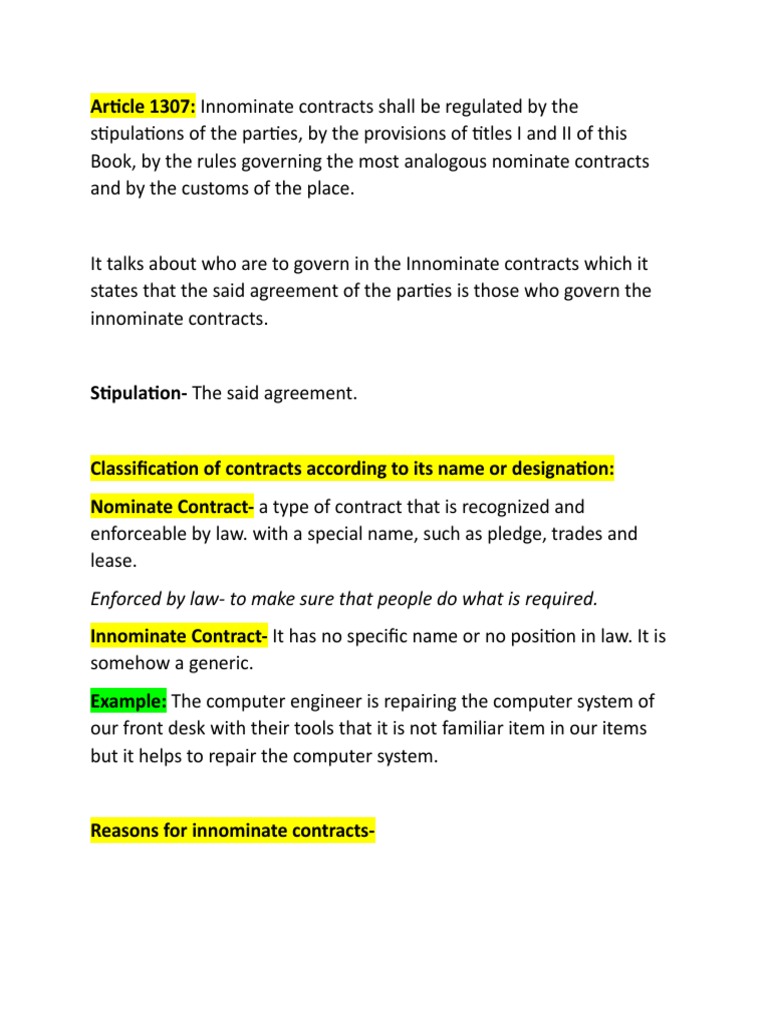 Article 1307 | PDF