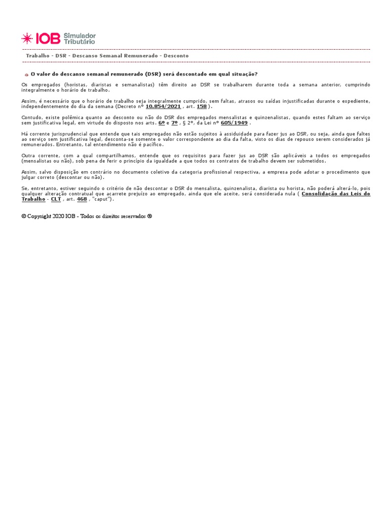 IOB Online - DST DESCONTO | PDF