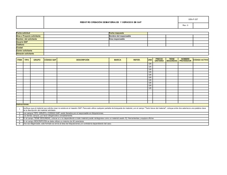 Modelo Formato Creacion de Codigos | PDF | Informática | Ciencias de la Computación