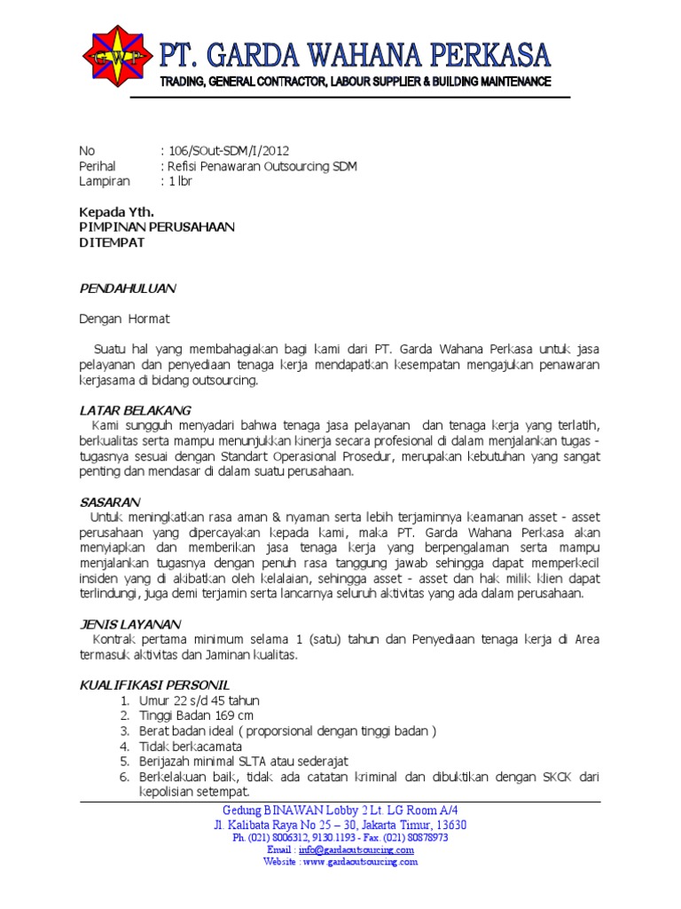 penawaran Security | PDF