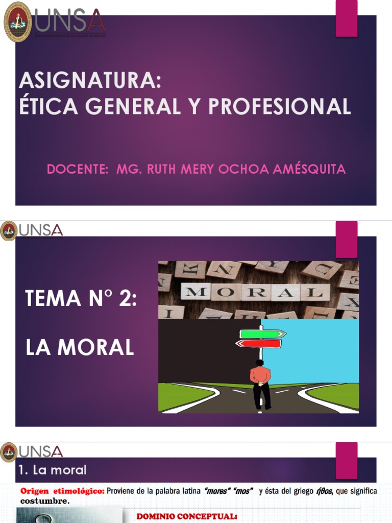 Semana 2 - La Moral | PDF | Moralidad | Etica Aplicada