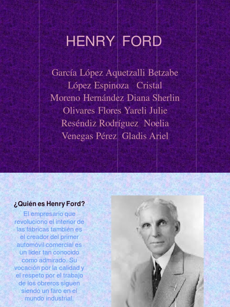 Henry Ford | PDF | Compania de motores ford | Industria automotriz