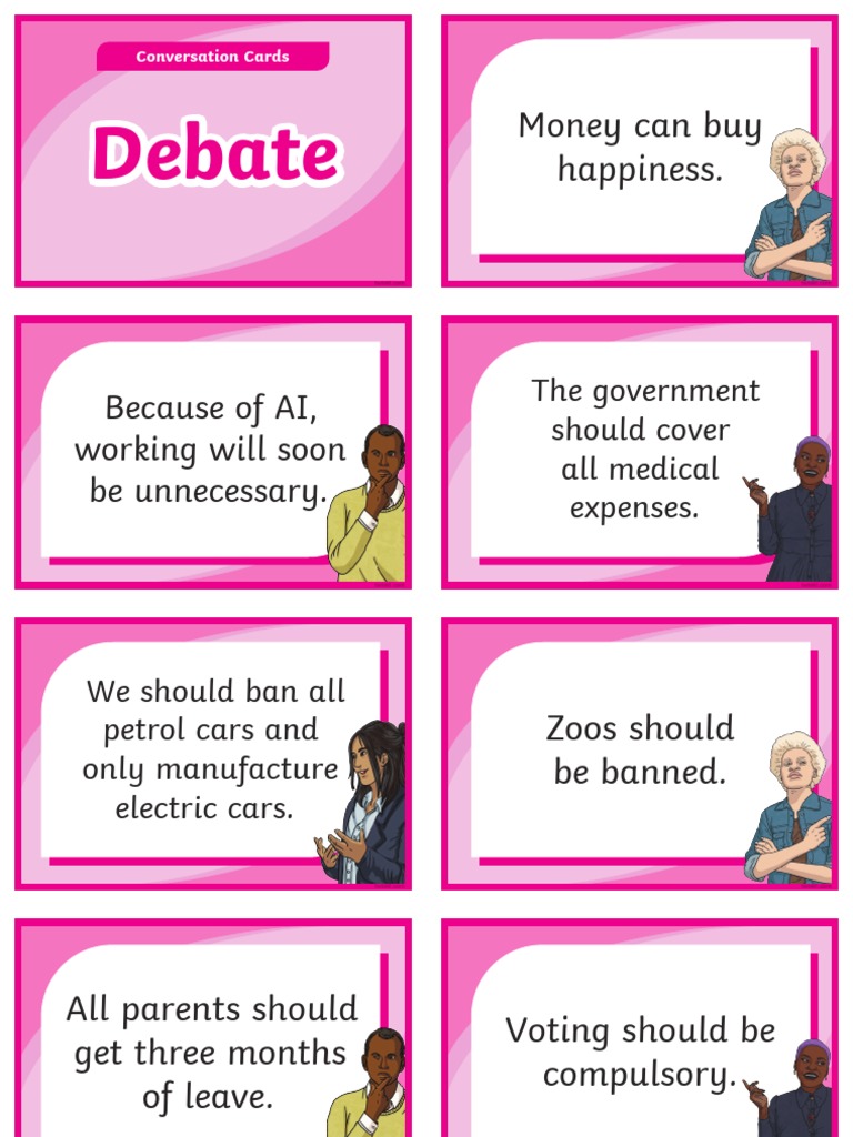 Debate Topics for ESL Learners | PDF | English As A Second Or Foreign ...