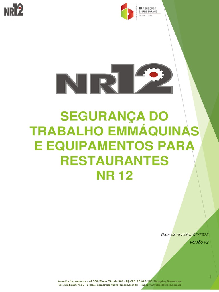 Apostila NR 12 - Rev 02 | PDF | Queimadura