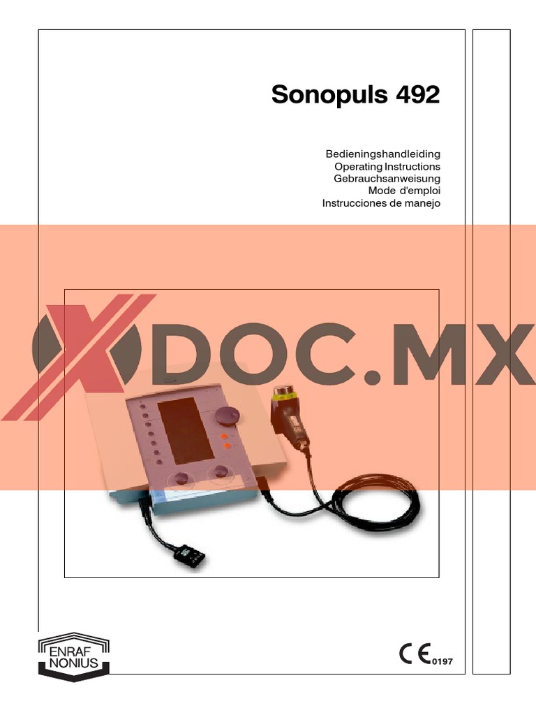 Xdoc - MX Sonopuls 492 Terapia Combinada | PDF | Ultrasonido | Corriente eléctrica