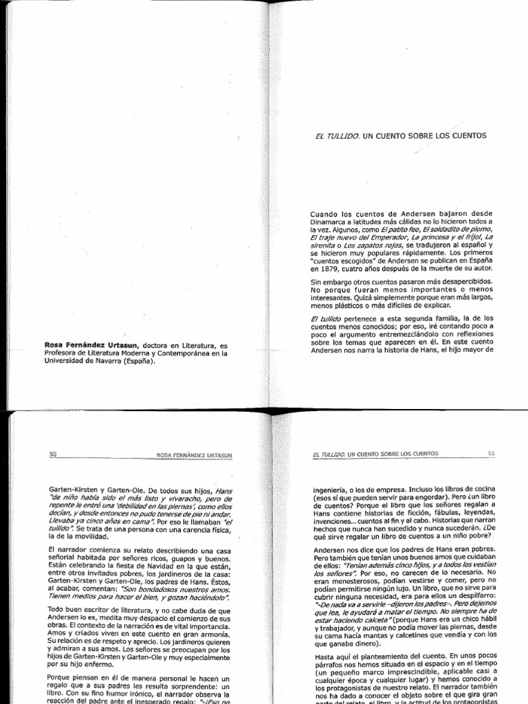 El Tullido, Cuento Sobre Los Cuentos | PDF