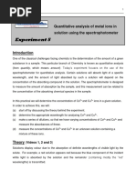 Lab Report On Colorimetry of Copper Sulfate Solutions | PDF | Concentration | Experiment