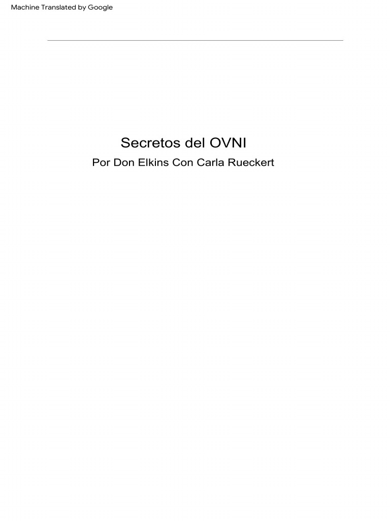 Secretos Del OVNI | PDF | Objeto volador no identificado | Ufología