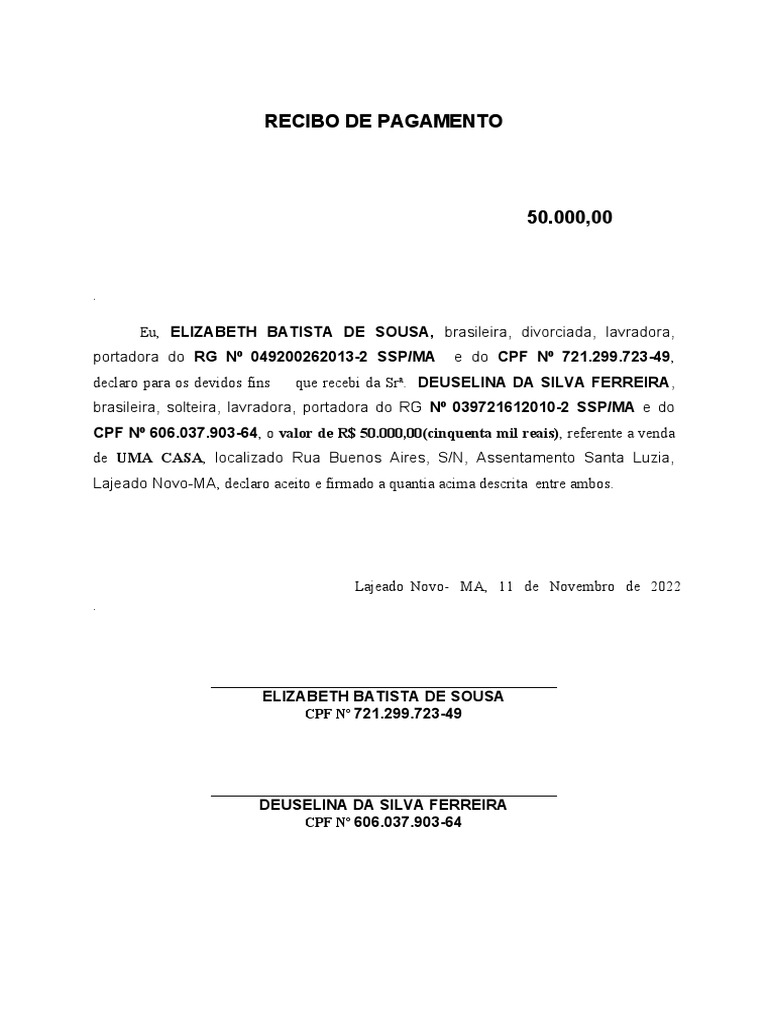 Recibo de Pagamento 24 | PDF | Direito