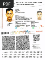 Credencial INE: Datos de Votante México | PDF