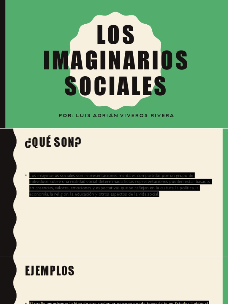 Los Imaginarios Sociales | PDF