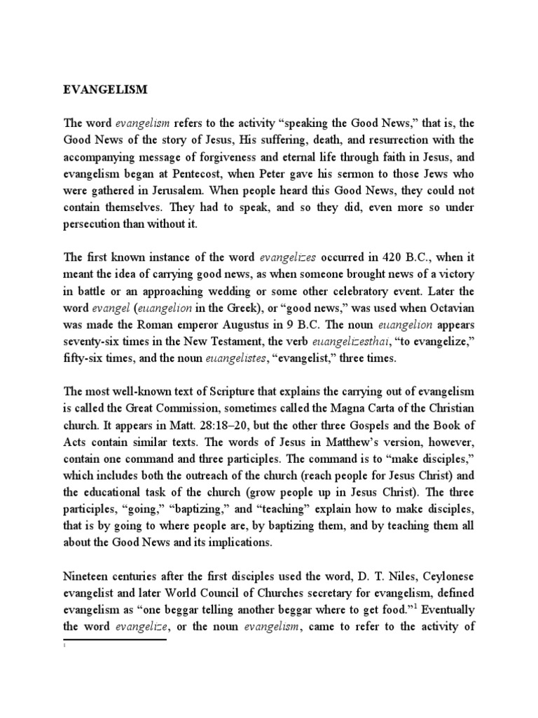 Evangelism Encyclopediaof Christian Civilization | PDF | Conversion To ...