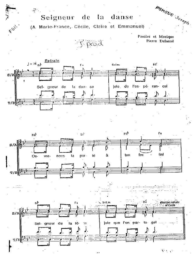 Seigneur de La Danse | PDF