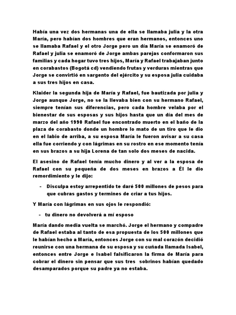 Historia de 4 Hermanos | PDF