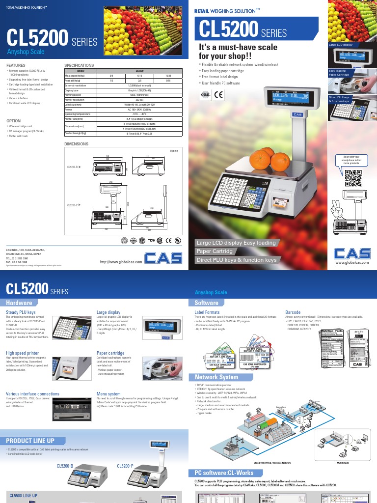 CL5200 Ficha Tecnica | PDF | Computer Network | Printer (Computing)