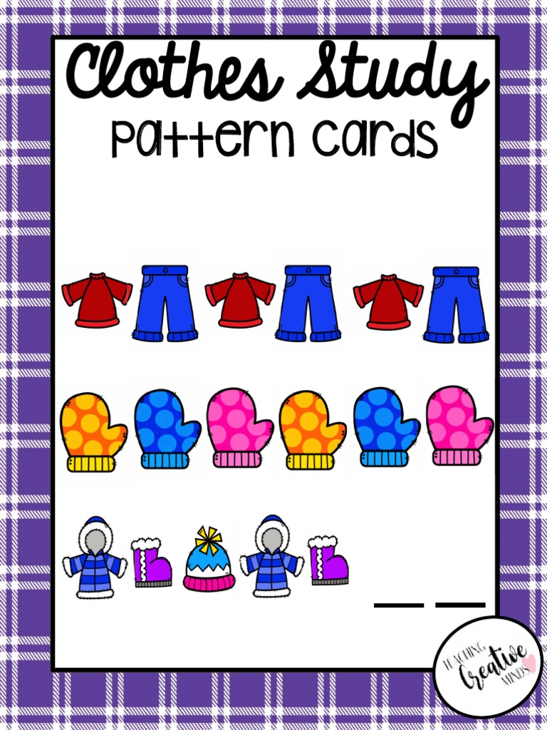 6 - Clothes Study Pattern Cards | PDF