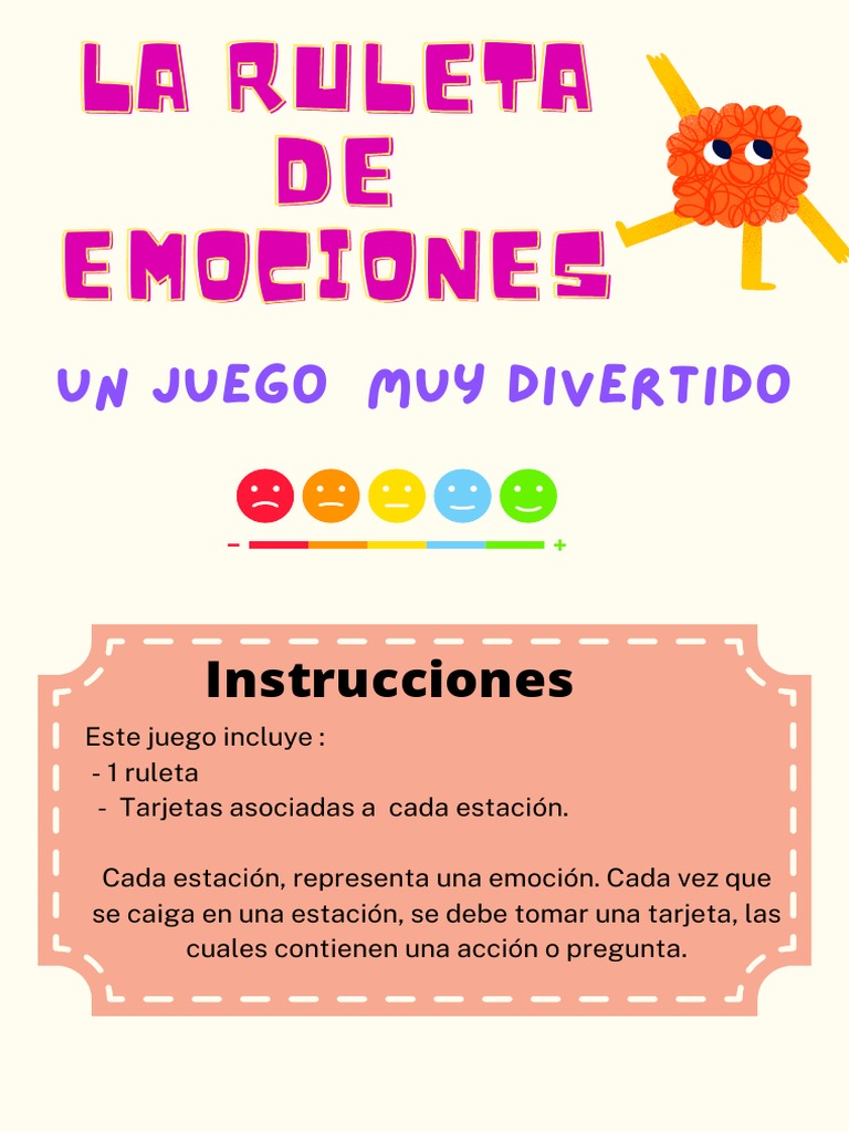 La Ruleta de Emociones | PDF | Las emociones | Asco
