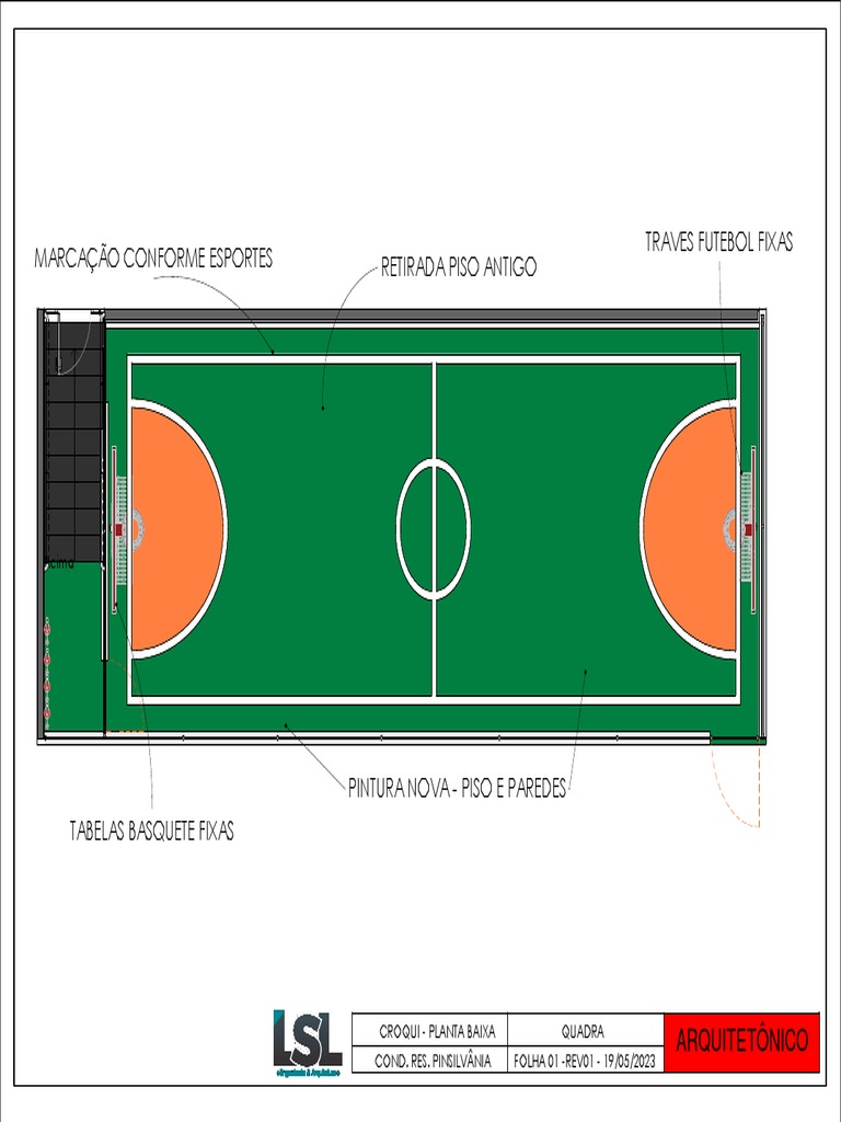 Quadra - Croqui Planta Baixa | PDF