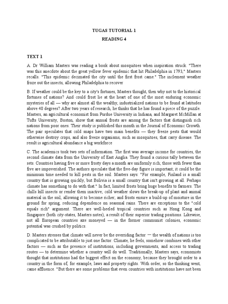 Tugas Tutorial 1 Reading 4 | PDF
