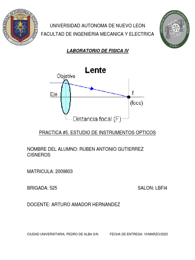 Practica 5 - Fisica 4 - Lab | PDF | Óptica | Ligero