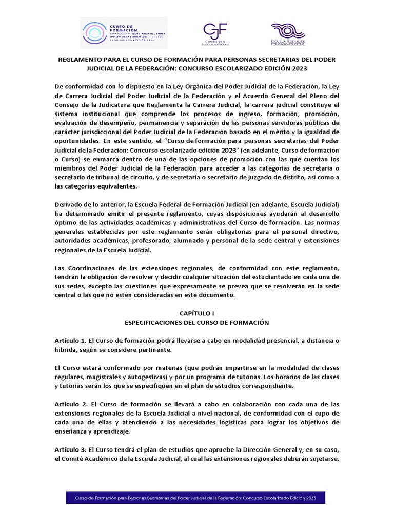 Reglamento CFPS 2023 | PDF | Evaluación | Federación