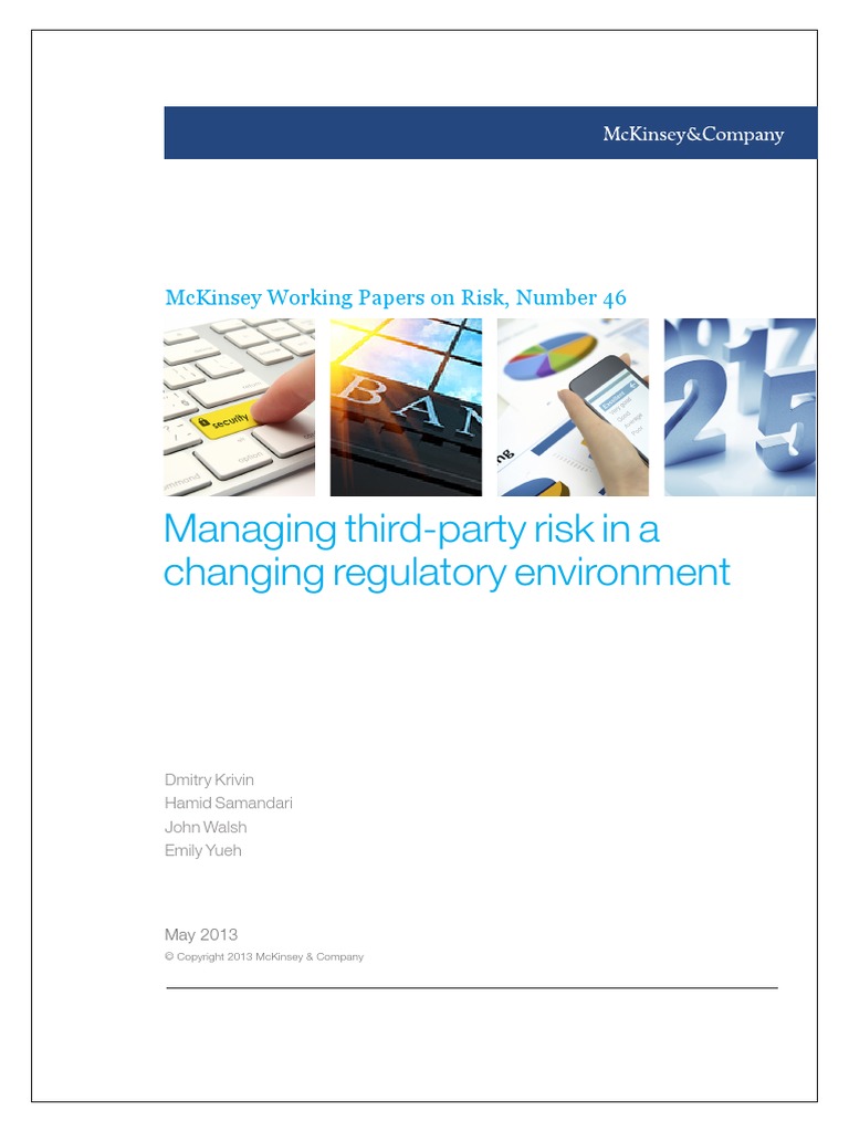 Managing Third Party Risk | PDF | Risk | Finance & Money Management