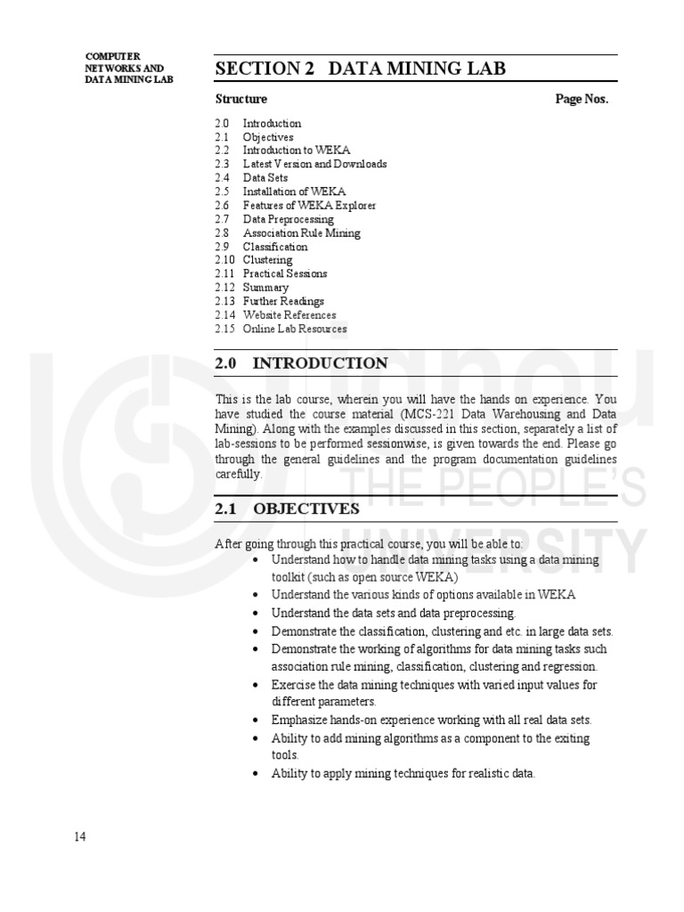MCSL-223 Section 2 Data Mining Lab | PDF | Comma Separated Values | Machine Learning